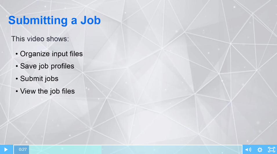 Submitting a Job in Altair Access