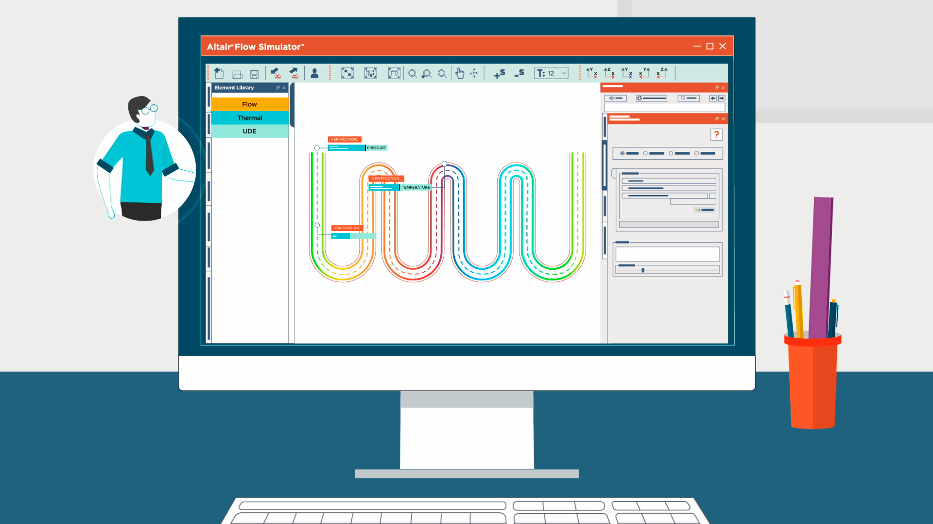 Altair Flow Simulator - Integrated Thermo-fluid System Design