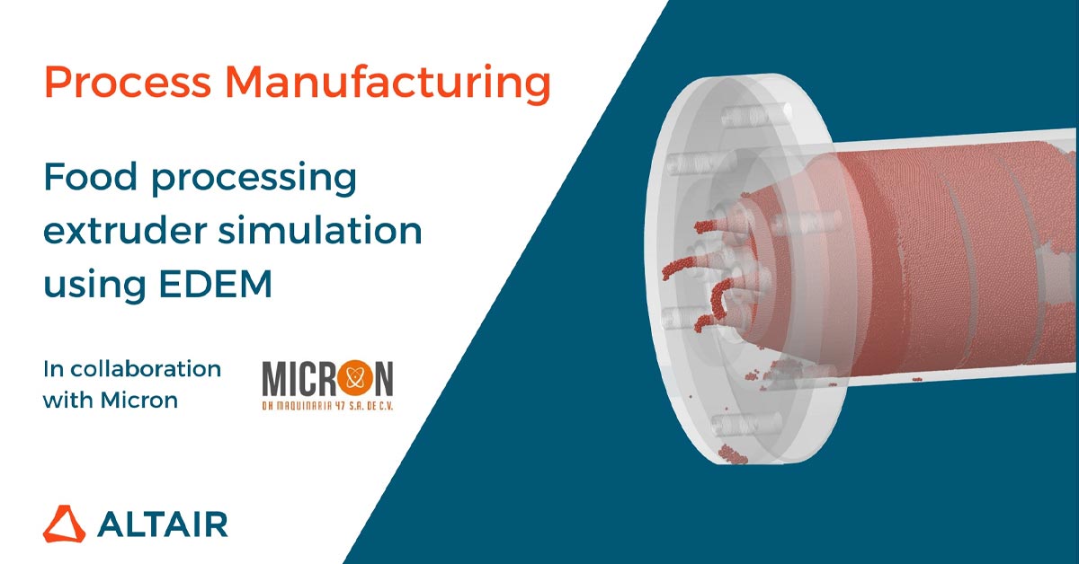 Using Altair EDEM for Process Manufacturing