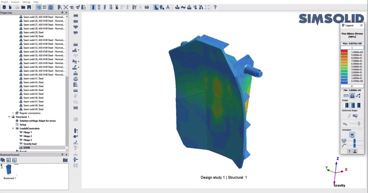 Altair Simsolid - EDEM Workflow